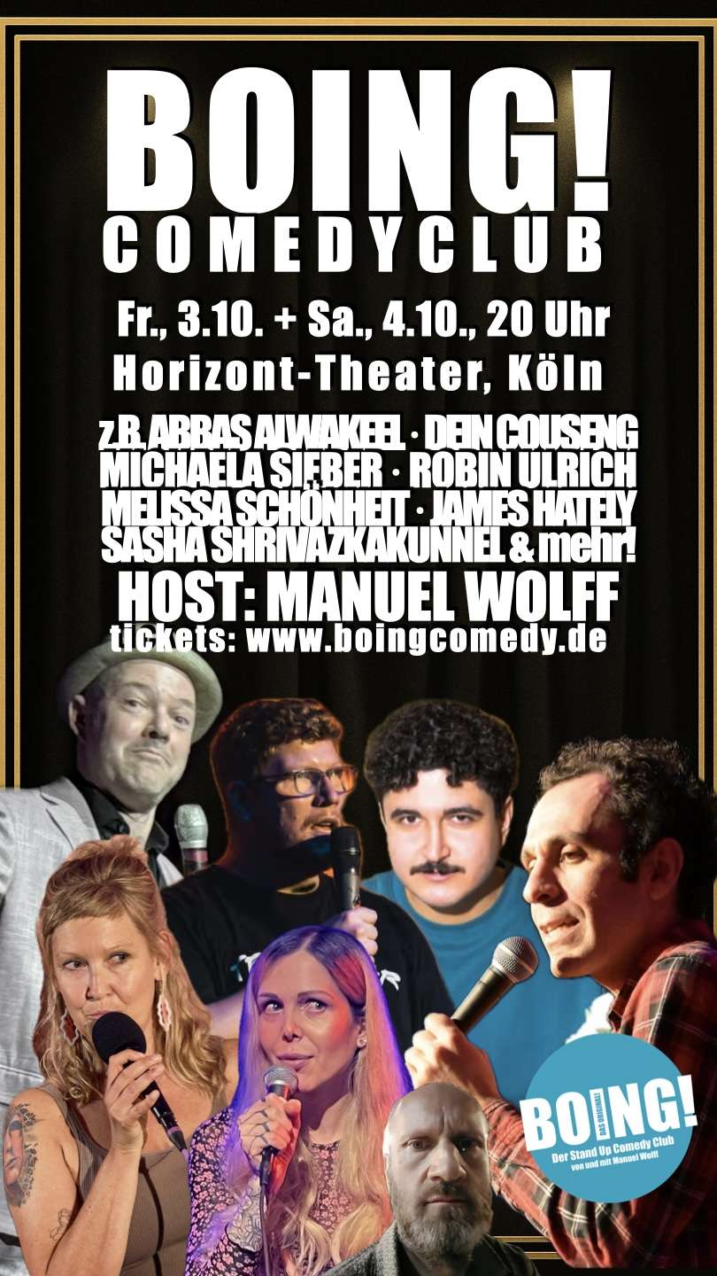 Beste Comedy am Wochenende in Köln - BOING!